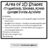 Area of 2D Shapes using Google Forms - Absolute Algebra